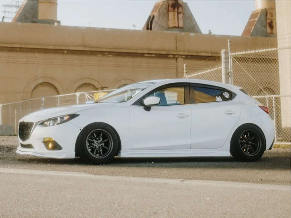 2016 Mazda 3 with 16x8 0 Watanabe Rs and 205/55R16 Achilles Atr Sport 2 ...