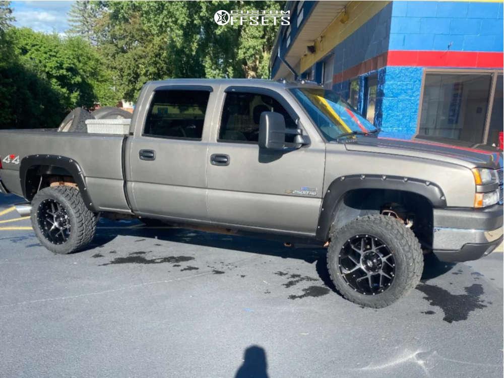 2006 Chevrolet Silverado 2500 HD with 20x10 -25 Vision Sliver and 33/12 ...