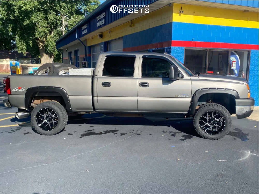 2006 Chevrolet Silverado 2500 HD with 20x10 -25 Vision Sliver and 33/12 ...