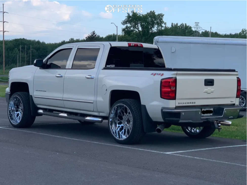 2014 Chevrolet Silverado 1500 with 24x12 -51 Vision Rocker 412 and 305 ...