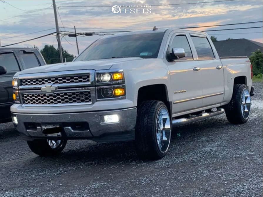 2014 Chevrolet Silverado 1500 with 24x12 -51 Vision Rocker 412 and 305 ...