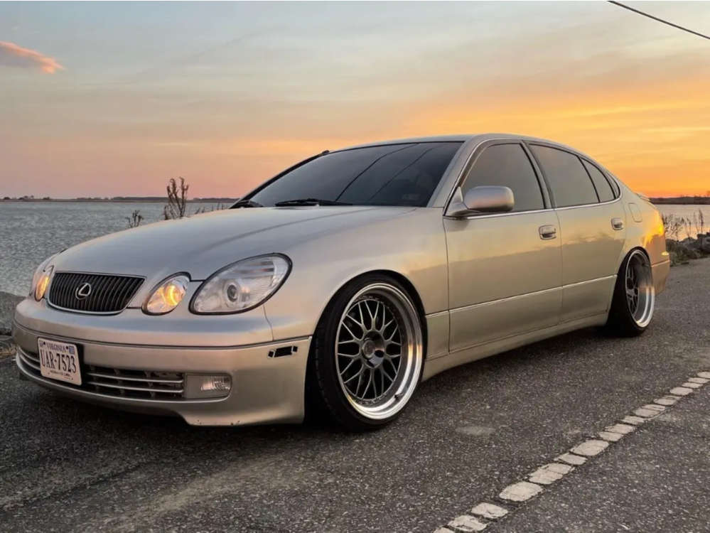 2001 Lexus GS300 with 19x9.5 12 Aodhan Ah02 and 225/35R19 Vercelli ...