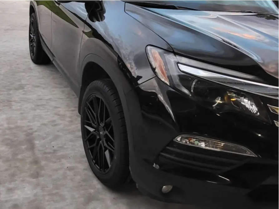 2018 Honda Pilot with 20x9 35 Niche Gamma and 265/45R20 Continental ...