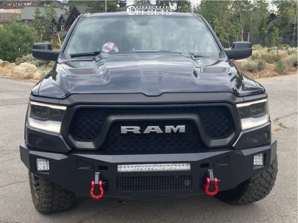 2019 Ram 1500 with 20x10 -19 TIS 554BM and 33/12.5R20 Firestone ...