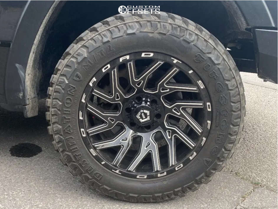 2019 Ram 1500 with 20x10 -19 TIS 554BM and 33/12.5R20 Firestone ...