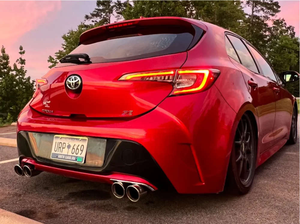 2022 Toyota Corolla with 18x7.5 42 BBS Rk and 225/40R18 BFGoodrich G ...