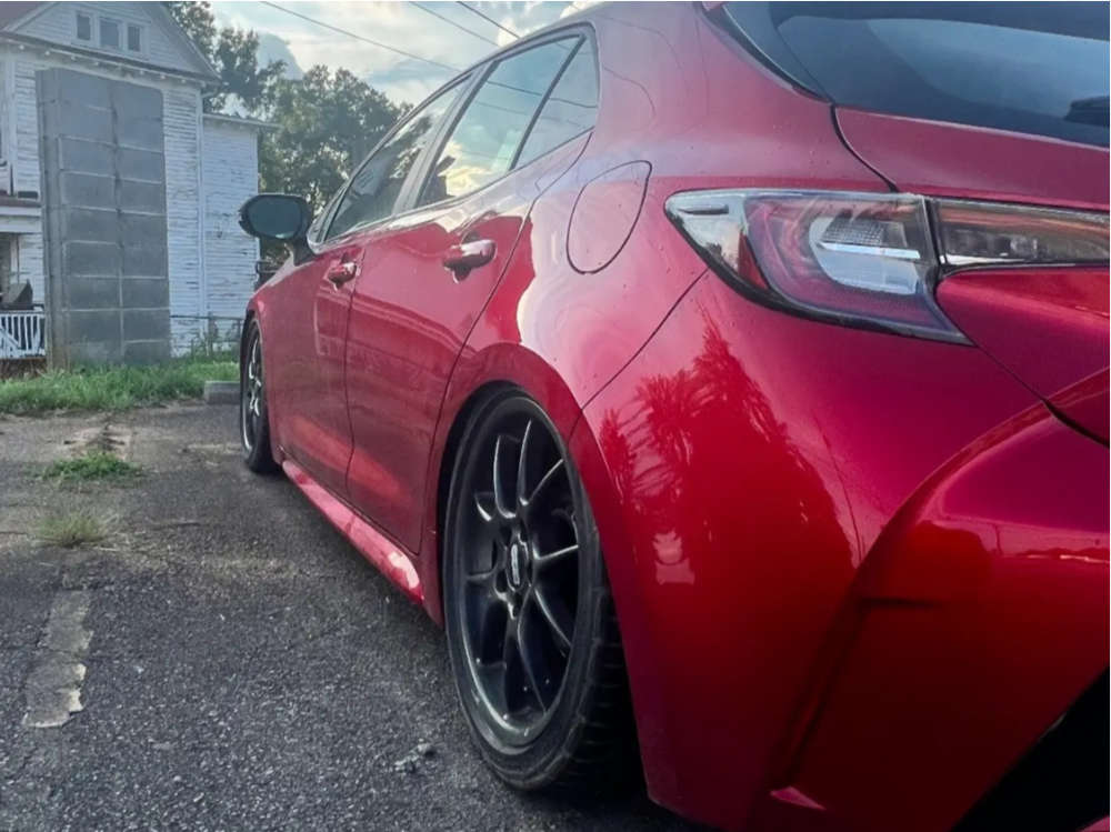 2022 Toyota Corolla with 18x7.5 42 BBS Rk and 225/40R18 BFGoodrich G ...