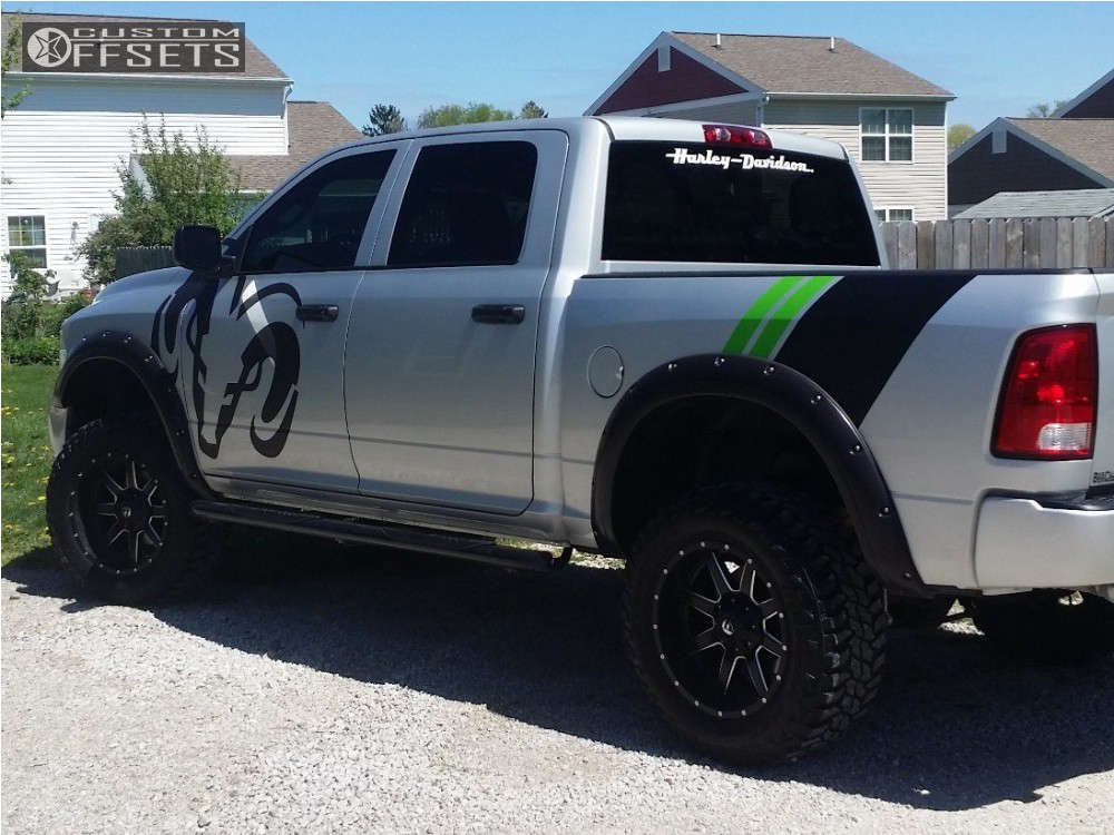 2016 Ram 1500 with 20x12 -44 Fuel Maverick and 35/12.5R20 Mastercraft ...
