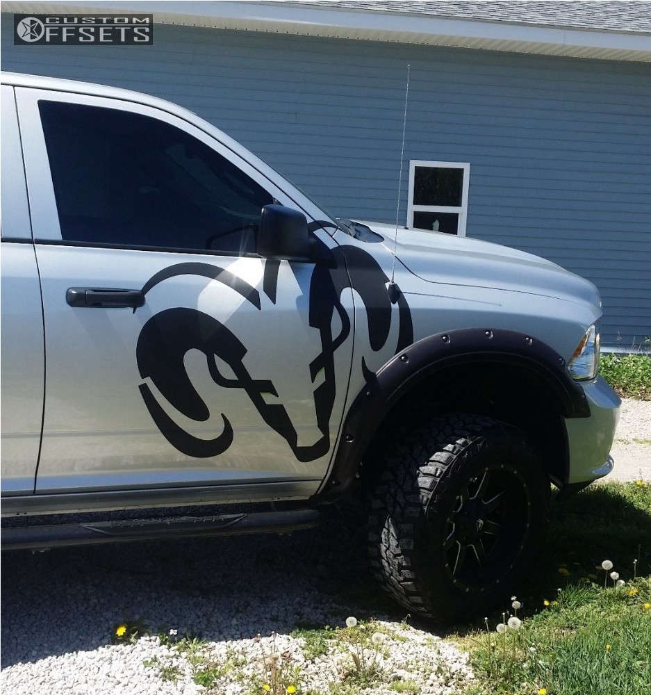 2016 Ram 1500 with 20x12 -44 Fuel Maverick and 35/12.5R20 Mastercraft ...