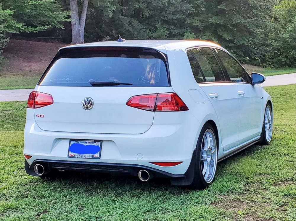 2017 Volkswagen GTI with 18x8 45 Enkei Pf01 and 225/40R18 Firestone ...