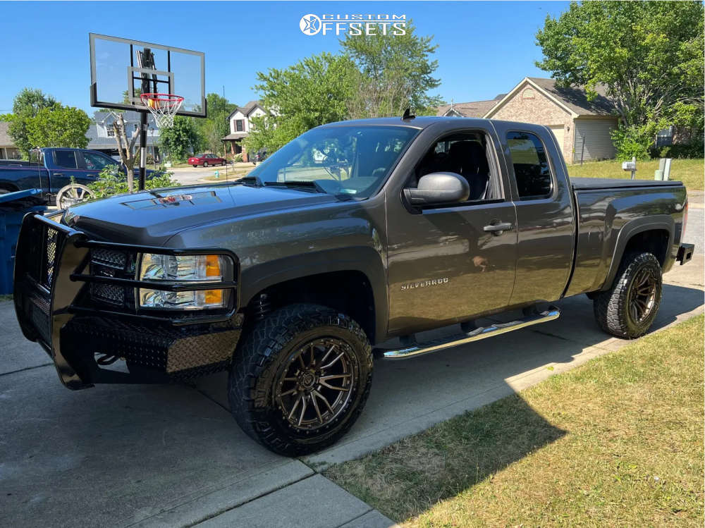 2012 Chevrolet Silverado 1500 with 20x10 -18 Fuel Rebel and 33/11.5R20 ...