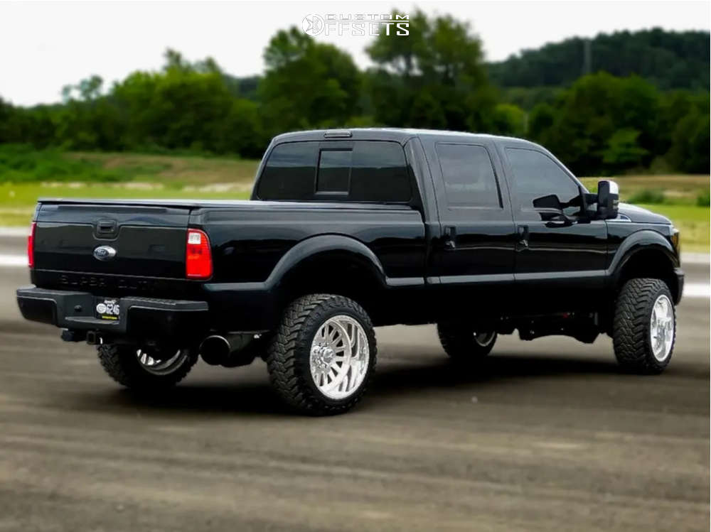 2016 Ford F-250 Super Duty with 22x12 -40 American Force Atom Ss and 35/12.5R22 Atturo Trail ...