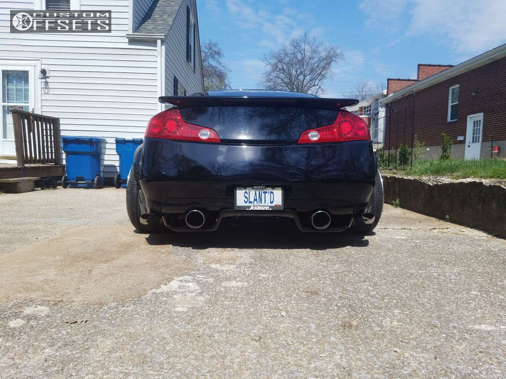 2004 INFINITI G35 with 18x11 0 Weds 607d and 235/40R18 Nankang NS-20 ...