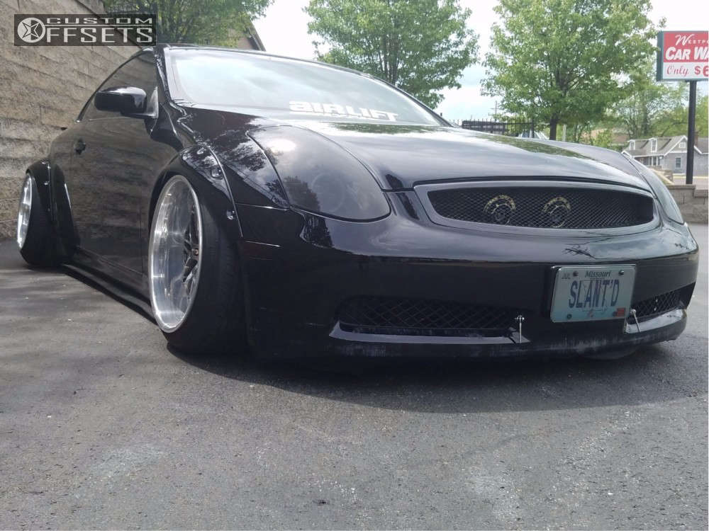2004 INFINITI G35 with 18x11 0 Weds 607d and 235/40R18 Nankang NS-20 ...