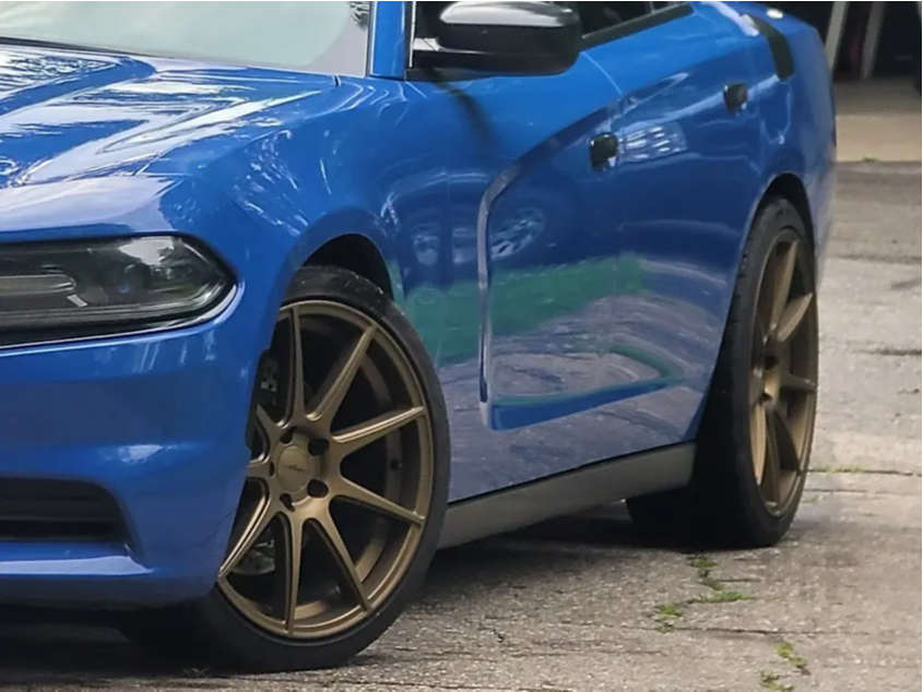 2016 Dodge Charger with 20x9 38 Velgen Vmb9 and 255/35R20 Nitto Nt555 ...