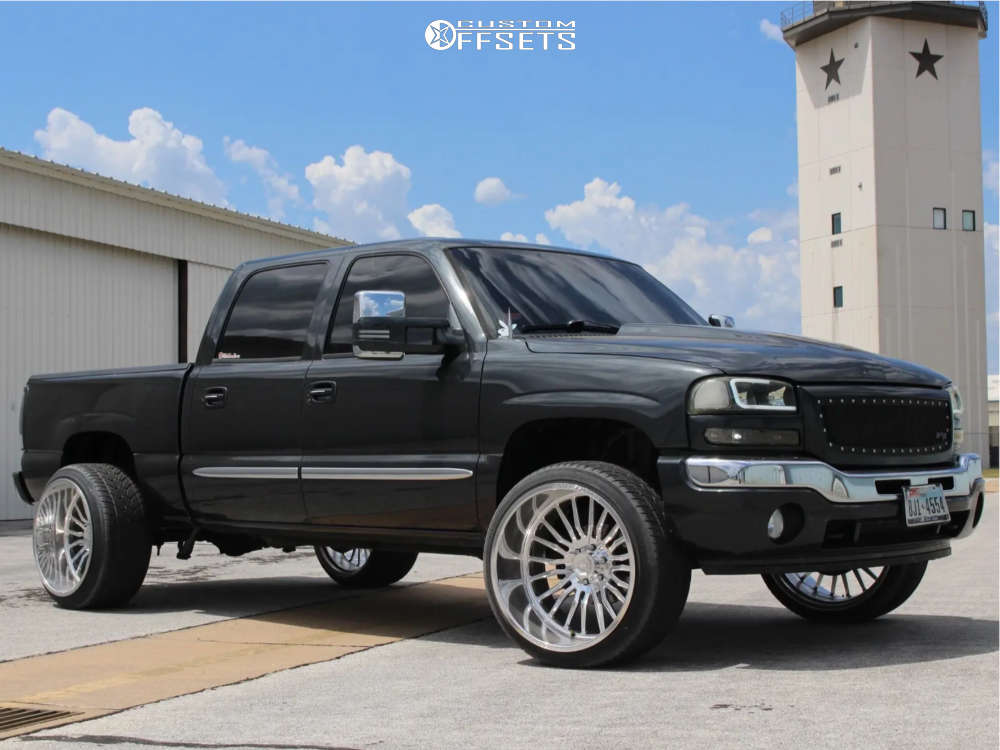 2005 GMC Sierra 1500 with 24x14 -76 HD-PRO Forged Chnook and 305/35R24 ...