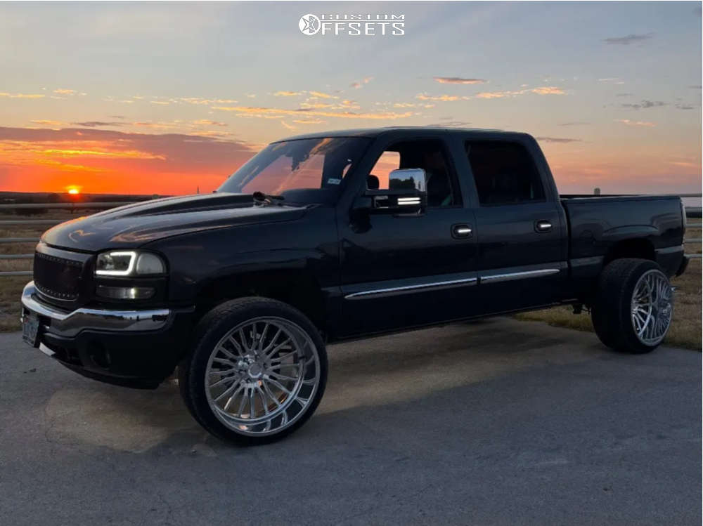 2005 GMC Sierra 1500 with 24x14 -76 HD-PRO Forged Chnook and 305/35R24 ...