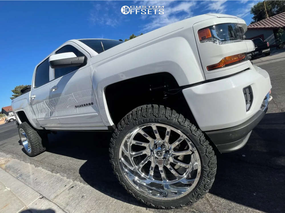 2018 Chevrolet Silverado 1500 with 24x12 -44 Hardcore Offroad Hc15 and ...