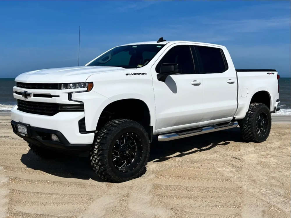 2021 Chevrolet Silverado 1500 with 20x10 -12 RBP 65r Glock and 35/12 ...