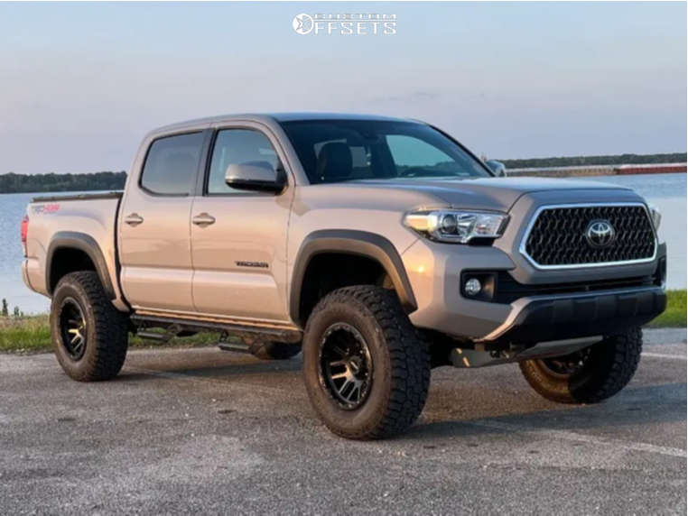 2019 Toyota Tacoma with 17x9 -12 Vision Nemesis and 285/70R17 Mickey ...