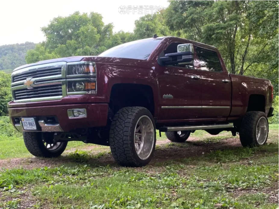 2014 Chevrolet Silverado 1500 with 22x12 -44 American Force Aka Ss and 33/12.5R22 Nitto Ridge ...
