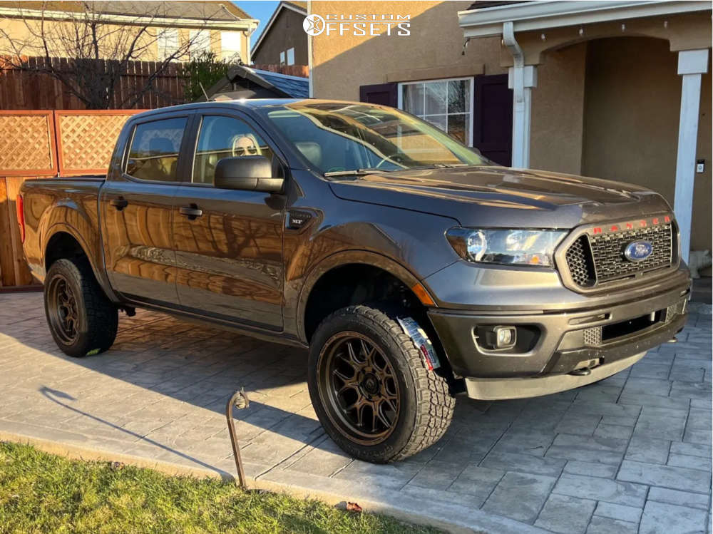 2020 Ford Ranger with 20x10 -18 Fuel Tech and 265/60R20 Nitto Terra ...