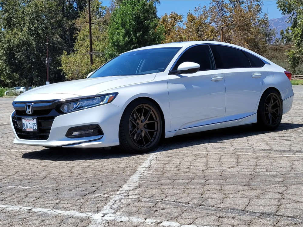 2019 Honda Accord with 19x9.5 35 Aodhan Aff7 and 255/35R19 Michelin ...