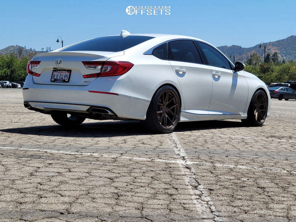 2019 Honda Accord with 19x9.5 35 Aodhan Aff7 and 255/35R19 Michelin ...