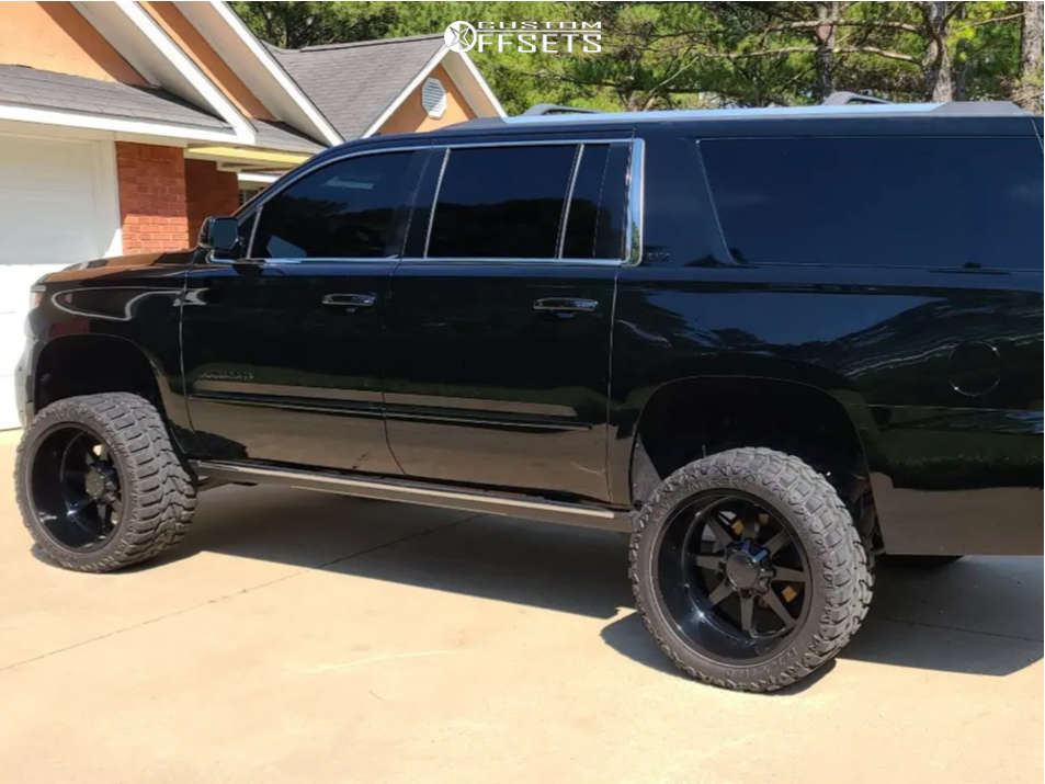 2015 Chevrolet Suburban with 22x12 -44 Steel Off-Road Sd610 and 33/13 ...