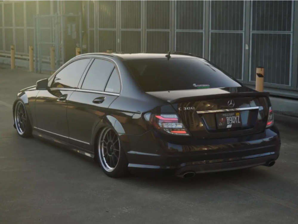 2011 Mercedes-Benz C300 with 18x8.5 42 Konig Hypergram and 215/35R18 ...