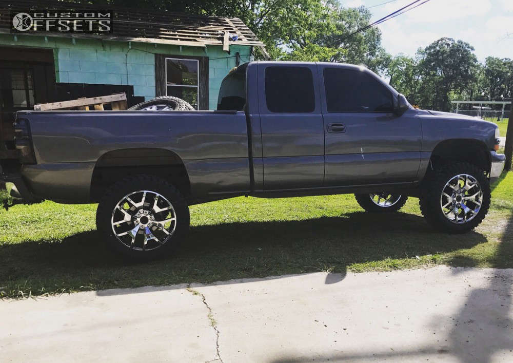 2001 Chevrolet Silverado 1500 with 22x9 28 OE Performance 169 and 35/12 ...
