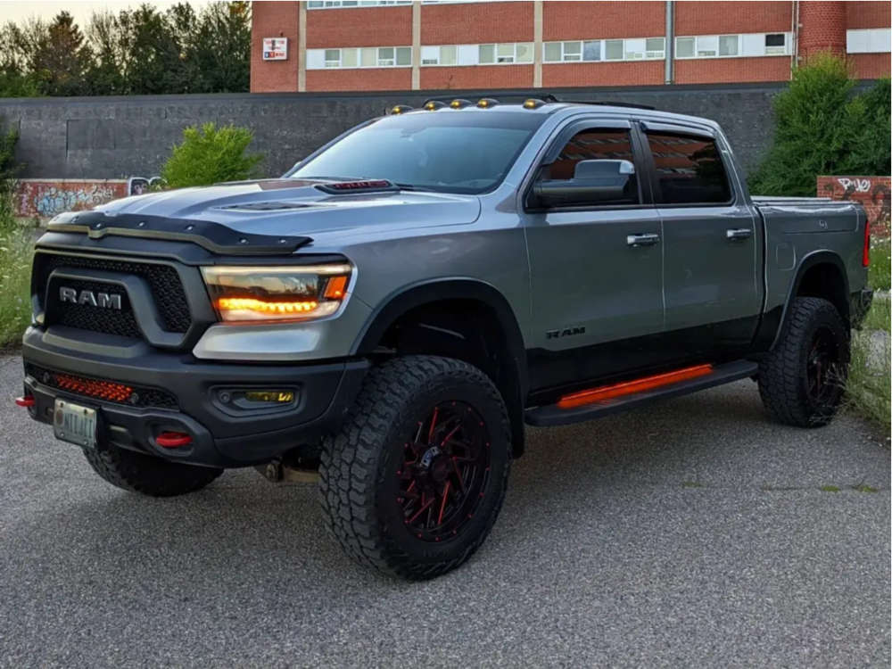 2019 Ram 1500 with 20x10 -12 Impact 809gbr and 35/12.5R20 Mickey ...