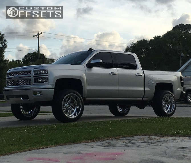 2015 Chevrolet Silverado 1500 with 22x12 -51 Fuel Forged Ff29 and 305 ...