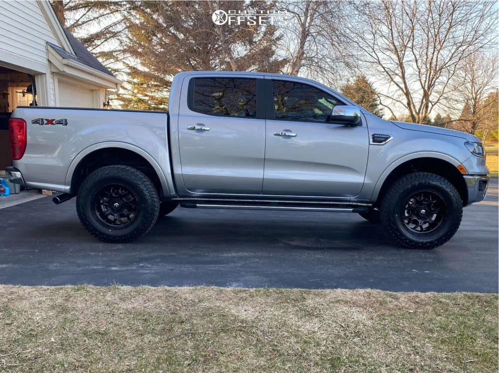 2020 Ford Ranger with 18x9 20 Fuel Tech and 265/70R18 Falken Wildpeak ...