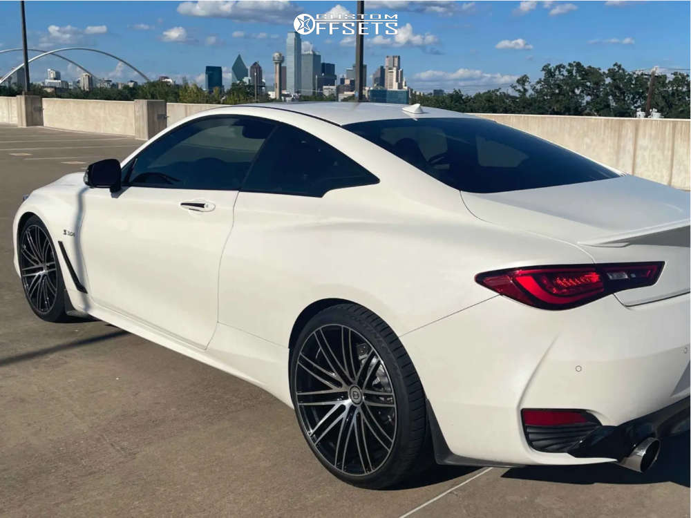 2020 INFINITI Q60 with 20x9 35 Curva Cff50 and 255/35R20 Continental ...