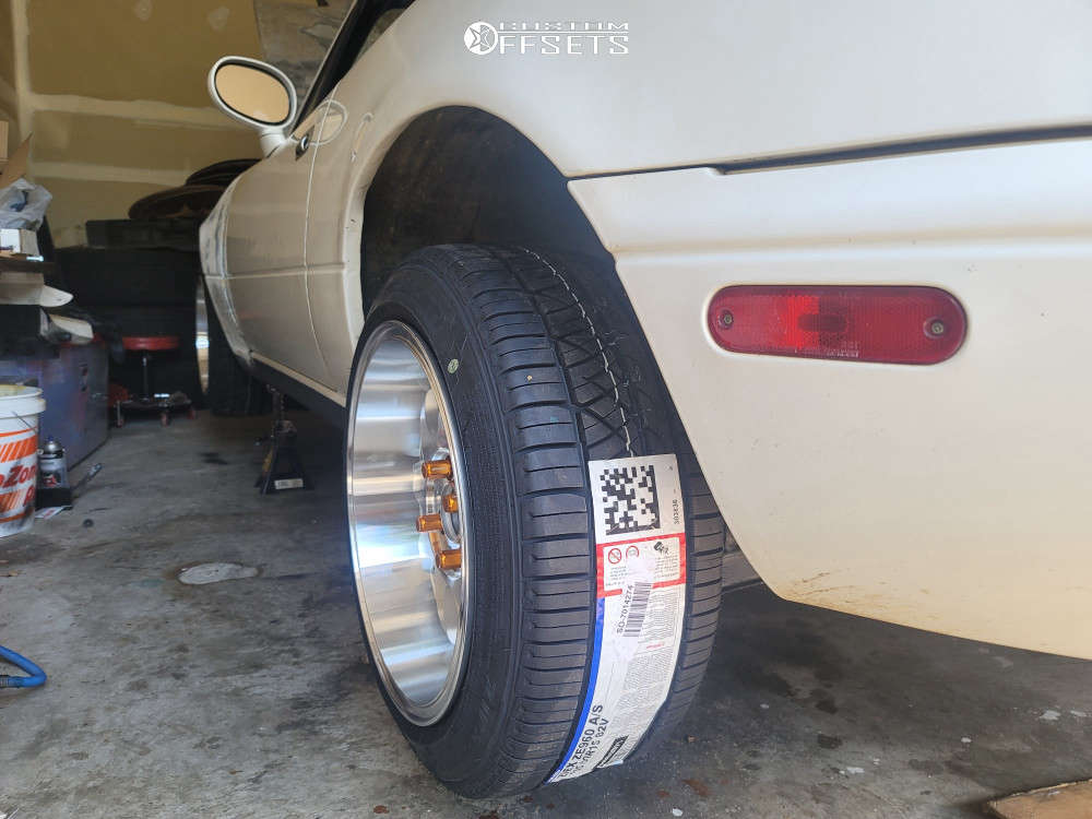 1995 Mazda Miata with 15x8.5 20 ARC Ar4 and 195/50R15 Falken Ziex Ze960 ...