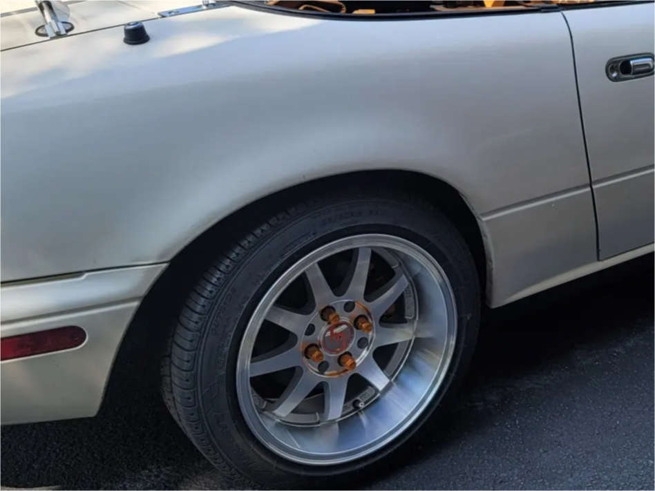 1995 Mazda Miata with 15x8.5 20 ARC Ar4 and 195/50R15 Falken Ziex Ze960 ...