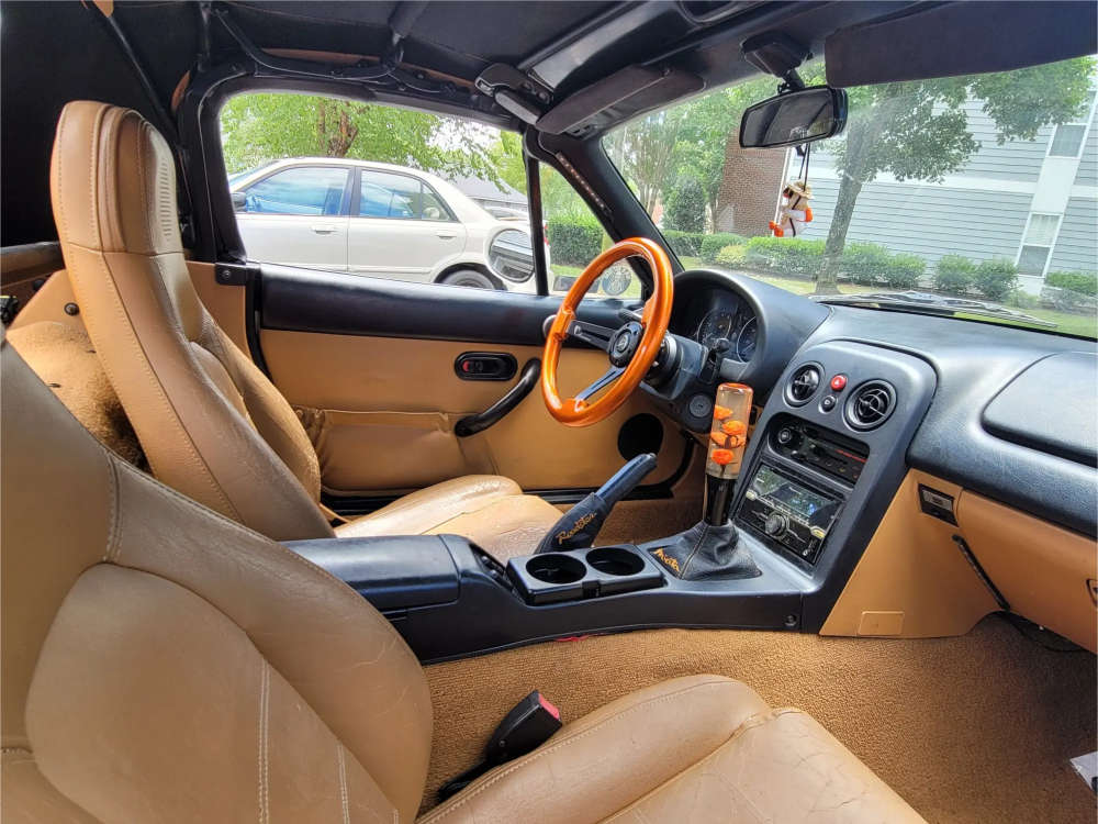 1995 Mazda Miata with 15x8.5 20 ARC Ar4 and 195/50R15 Falken Ziex Ze960 ...