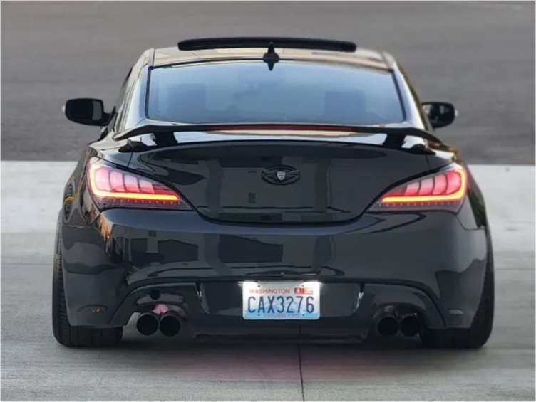 2012 Hyundai Genesis Coupe with 19x9.5 15 Aodhan Ds07 and 235/35R19 ...