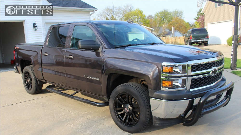 2015 Chevrolet Silverado 1500 with 20x9 25 MB Wheels Tko and 275/55R20 ...