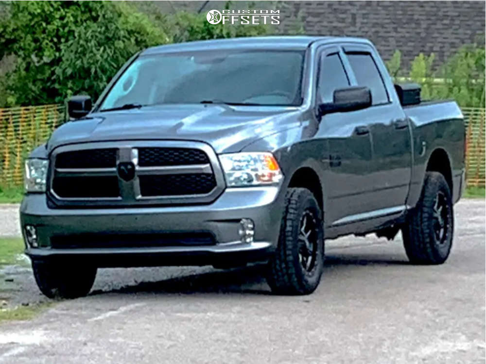2013 Ram 1500 with 17x8 Moto Metal Mo970 and 265/70R17 Cooper ...