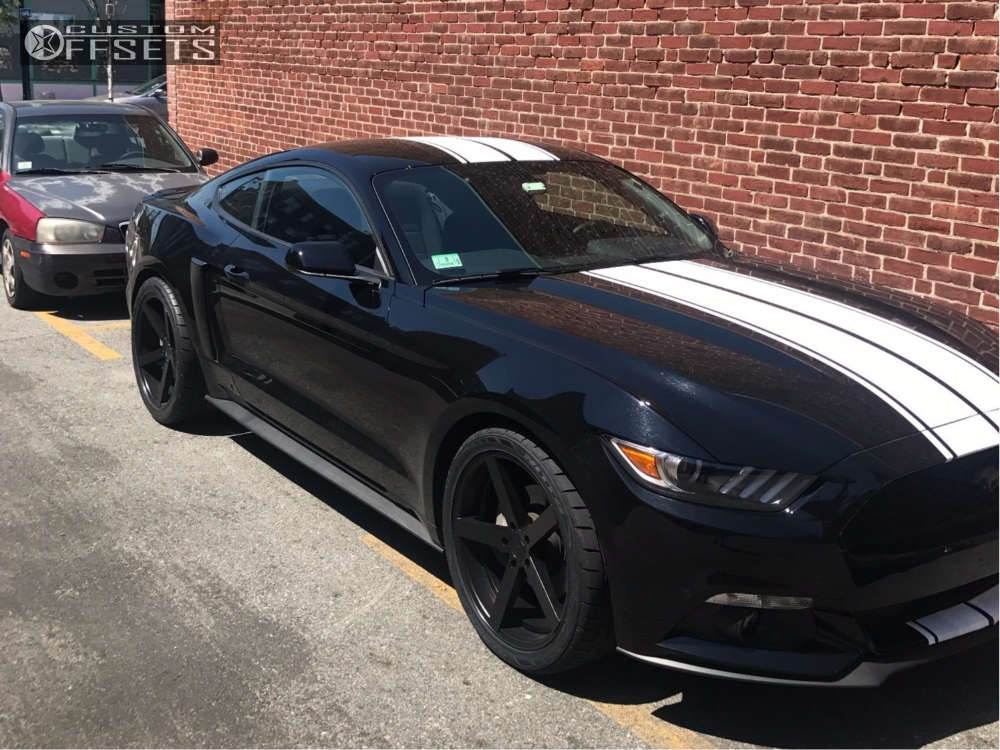 2016 Ford Mustang with 20x9 20 Rohana RC22 and 275/35R20 Nitto NT555 G2 ...