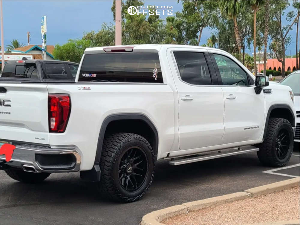 2019 GMC Sierra 1500 with 20x10 -25 Motiv Offroad Magnus 423B and 295 ...