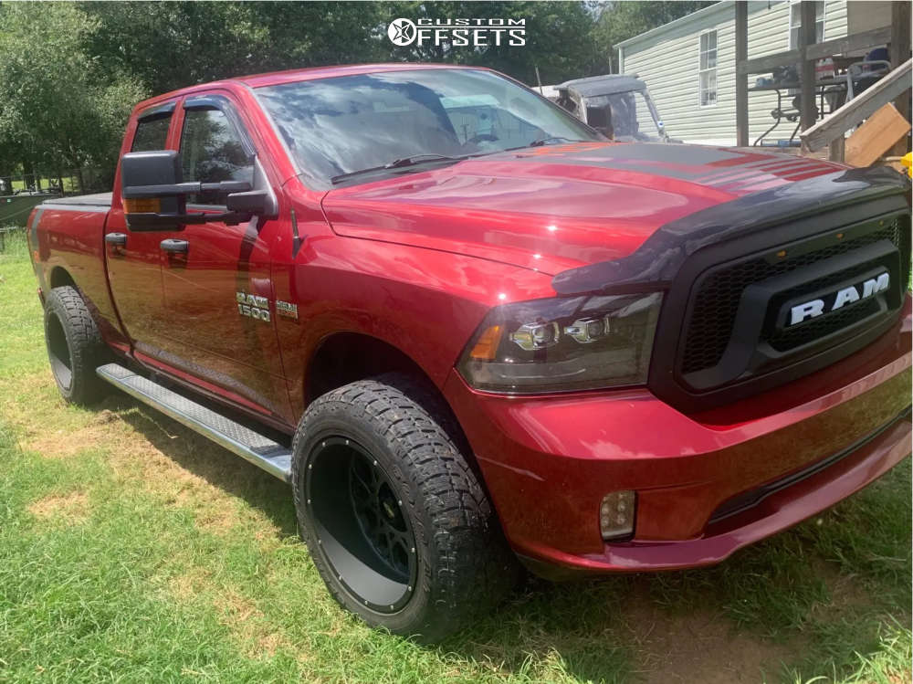 2014 Ram 1500 with 20x12 -51 Vision Rocker 412 and 305/55R20 Toyo Tires ...