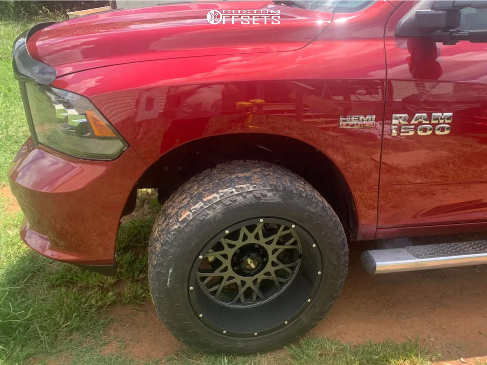 2014 Ram 1500 with 20x12 -51 Vision Rocker 412 and 305/55R20 Toyo Tires ...