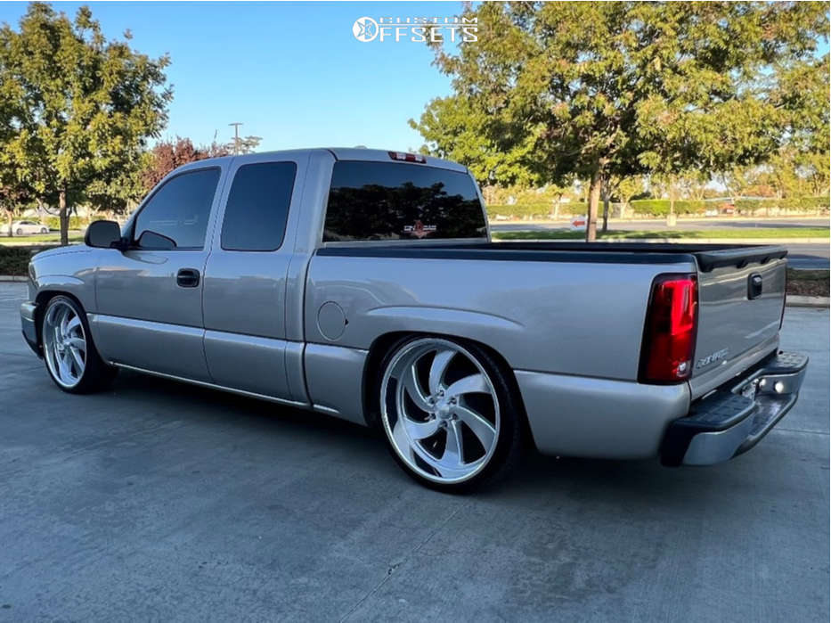 2006 Chevrolet Silverado 1500 with 24x9 25 US Mags Desperado 6 and 255/30R24 Versatyre CRX4000 ...