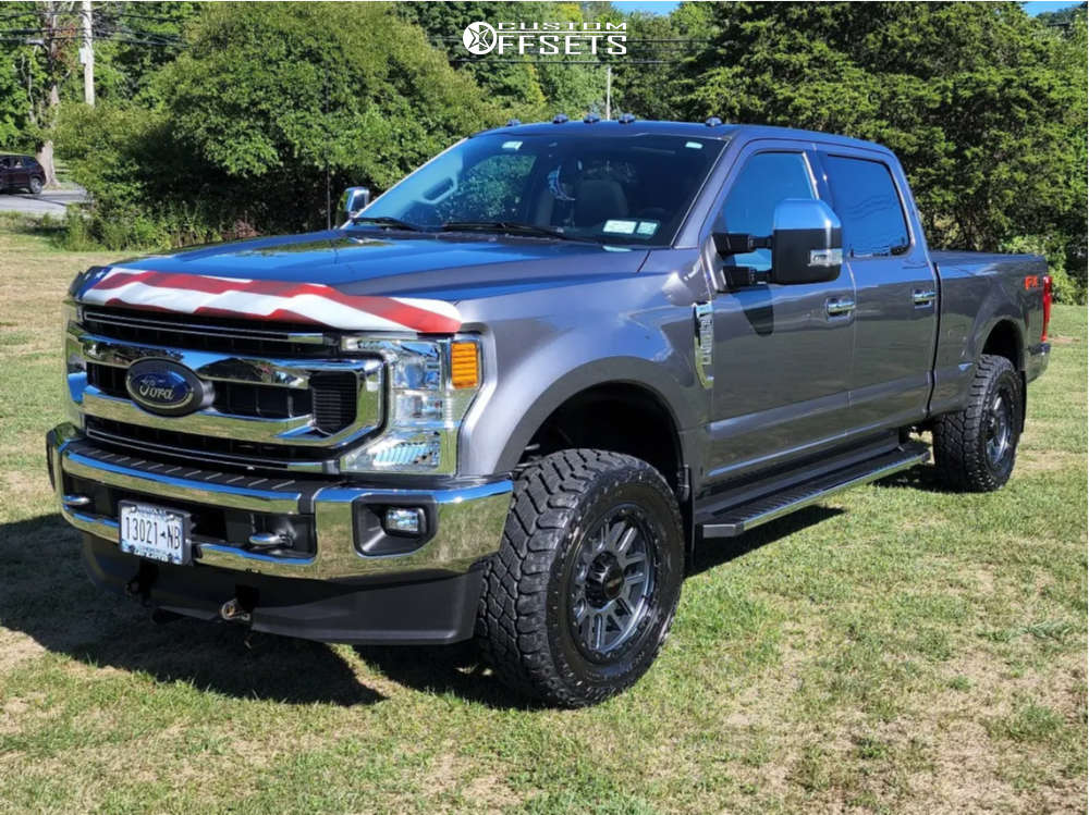 2022 Ford F-250 Super Duty with 20x9 10 Vision Nemesis and 35/12.5R20 ...