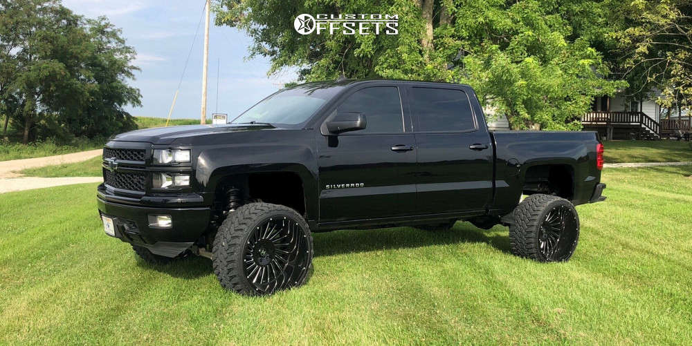 2014 Chevrolet Silverado 1500 with 24x14 -76 Hardcore Offroad Hc17 and ...
