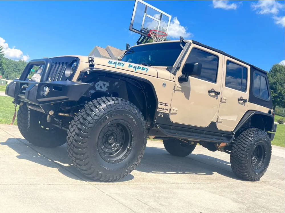 2016 Jeep Wrangler with 17x10 -25 Vision Tactical and 37/12.5R17 ...