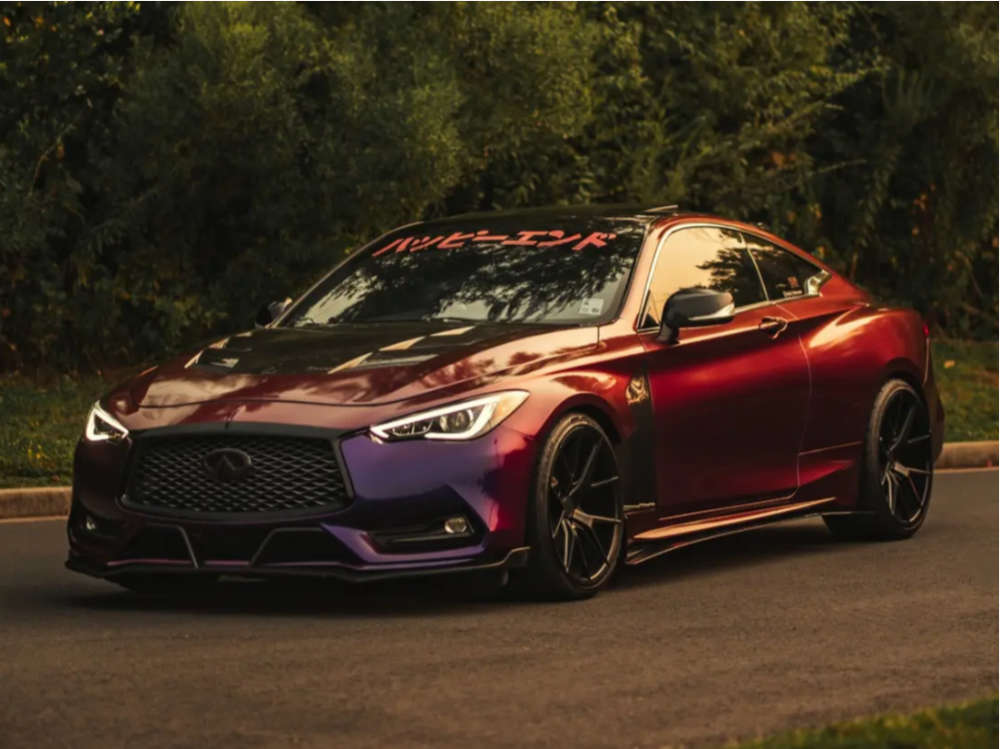 2018 INFINITI Q60 with 20x10.5 25 Verde Axis and 285/30R20 Nitto Nt555 ...